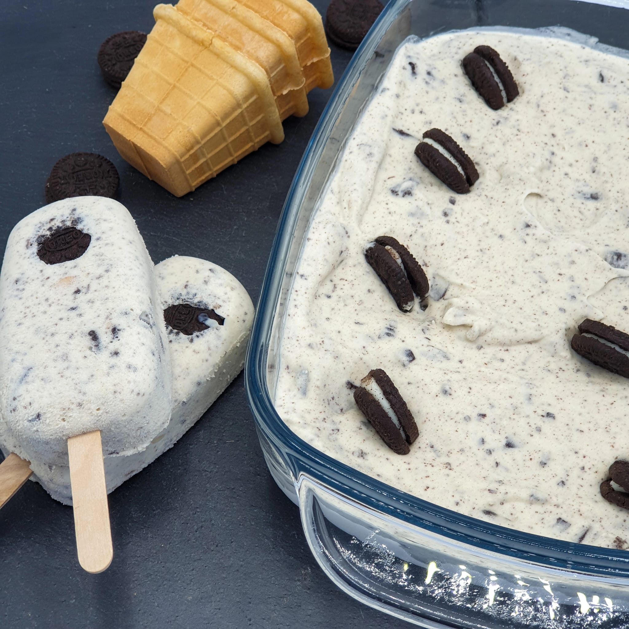 Oreo roomijs zonder ijsmachine · Baksels by Mandy